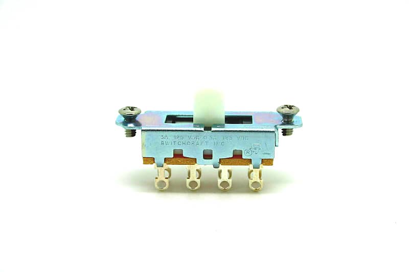GENUINE SWITCHCRAFT WHITE 3 WAY SLIDE SWITCH ON-ON-ON | Reverb Canada