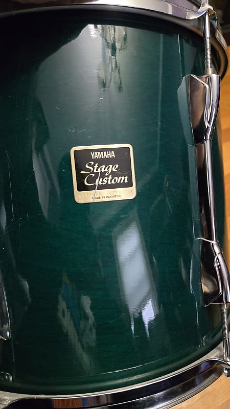 Yamaha Stage Custom Rack Tom 14x11 1990s - Green | Reverb