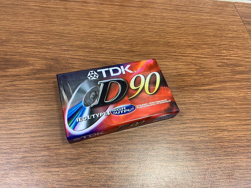 TDK D90 High Output IEC I/Type I 90 Minute Blank Cassette | Reverb