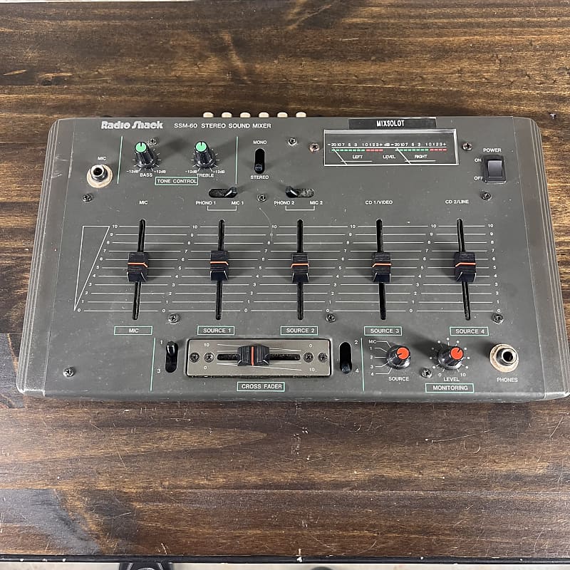 Radio Shack SSM-60 Stereo Sound Mixer Vintage - Black | Reverb