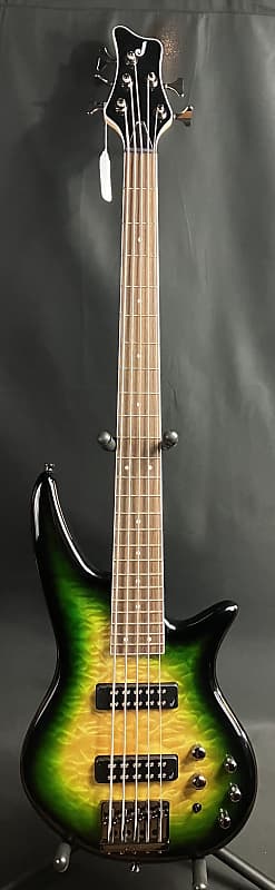 Jackson JS3QV Spectra V 5-String Bass Guitar Quilted Alien | Reverb