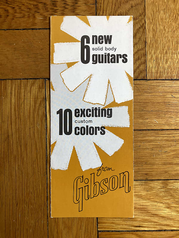 1963-64 Gibson Custom Color Chart Firebird Thunderbird | Reverb