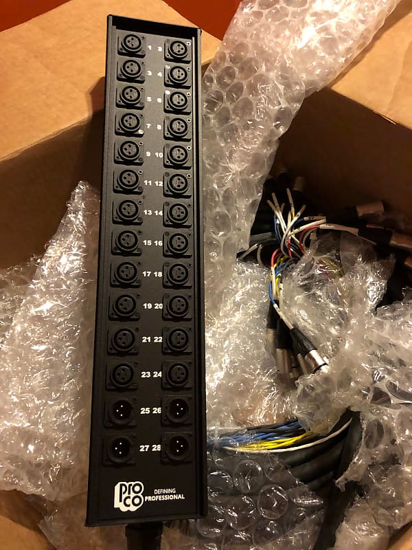 Pro Co SMA Series 24x4 Stage Snake with XLR Returns - 50' | Reverb