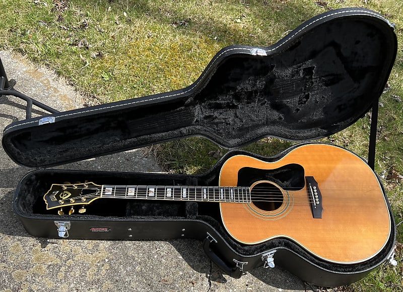 1975 Guild F50R Jumbo Acoustic/Electronic Guitar W/HSC | Reverb