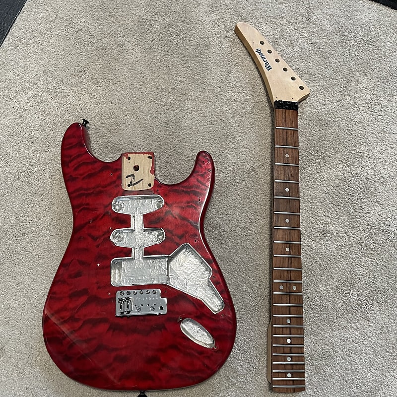 Warmoth Guitar Project Neck ( Kramer Banana Style ) Reverse | Reverb