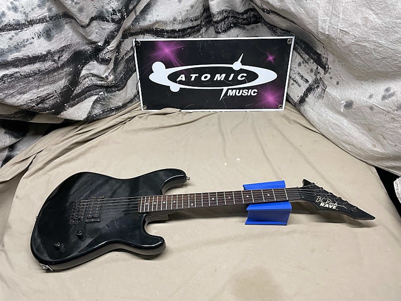 B.C. Rich bc Rave Guitar 1980s Black | Reverb