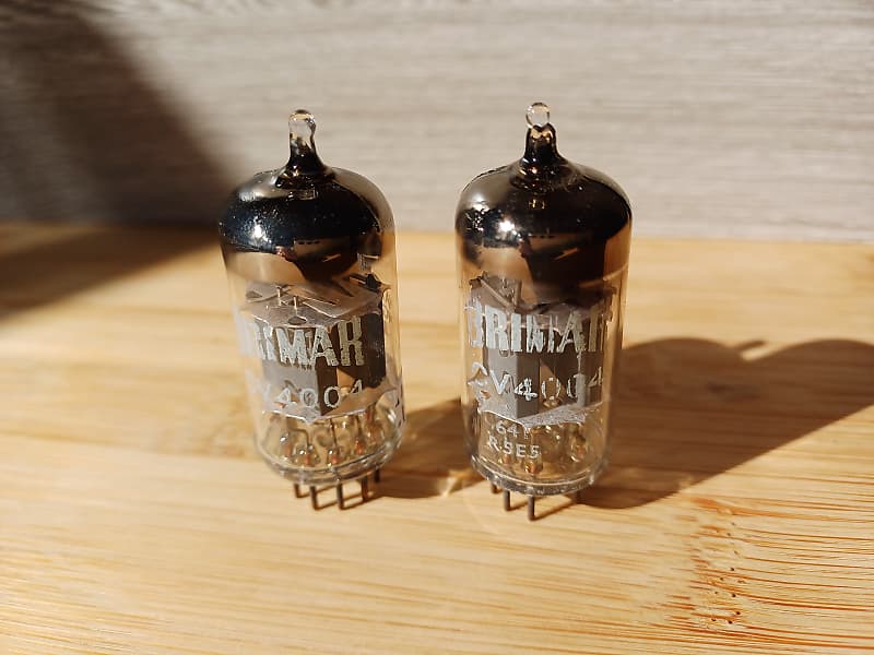 Super rare 1965 NOS MULLARD CV4004 BOX PLATE matched pair | Reverb