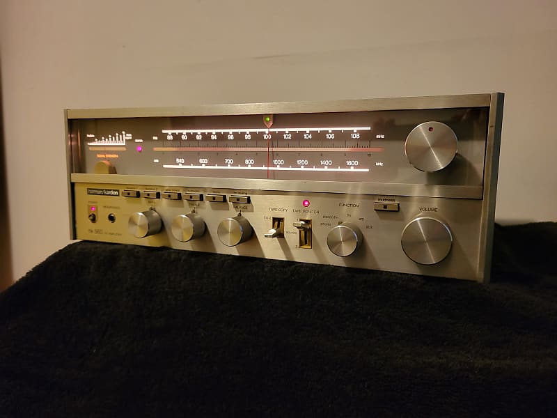 Harman Kardon HK560 1979 - Aluminum Silver & Black Metal | Reverb