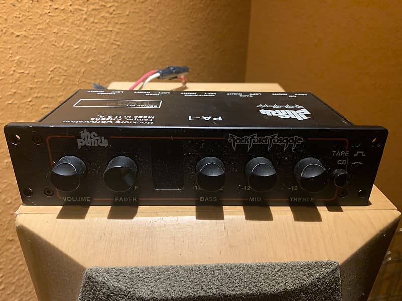 Rockford Fosgate The Punch PA-1 Early 90s - Black | Reverb