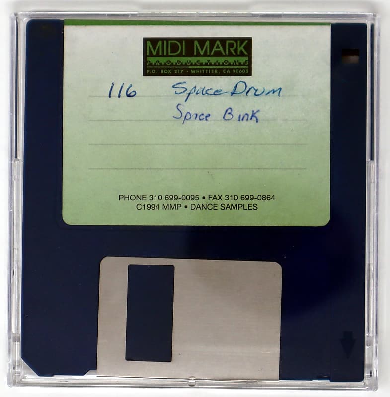 Midi Mark Space Drum Floppy Disk for Ensoniq EPS ASR-10 | Reverb