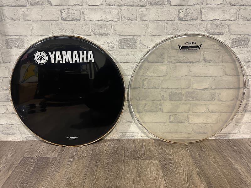 Yamaha by Remo Bass Drum Heads Skins Set Of 2 22” #GP138 | Reverb