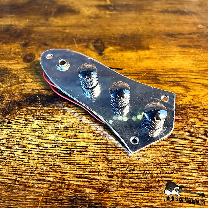 Economy Loaded J-Bass Loaded Control Plate (2020s - Chrome) | Reverb