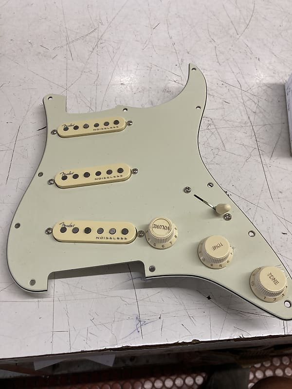 Fender Pickguard assembly ultra strat vintage noiseless | Reverb