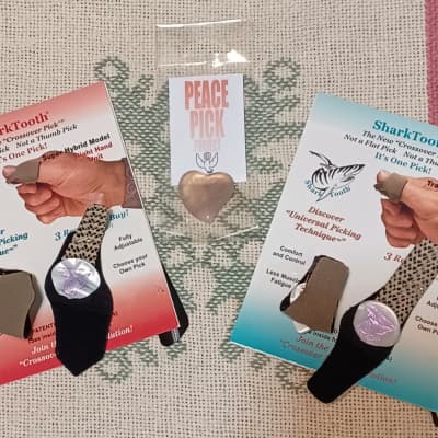 copper guitar pick - playable in shark fin shape with | Reverb