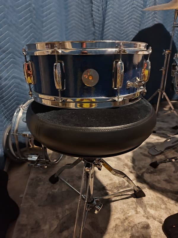 Star drums 8 lug wood snare drum 1966 - Blue sparkle | Reverb