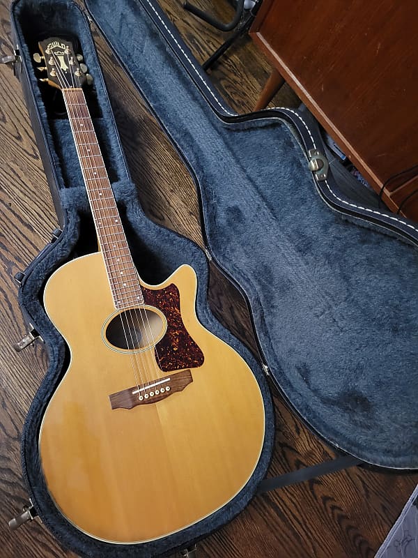 1991 Guild F45ce BLonde w/factory fishman pickup and OHSC- | Reverb