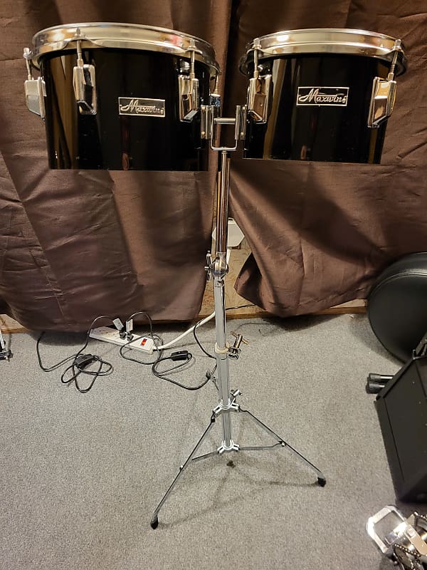Maxwin 8 and 10 Inch Concert Toms With Stand - Black | Reverb Canada