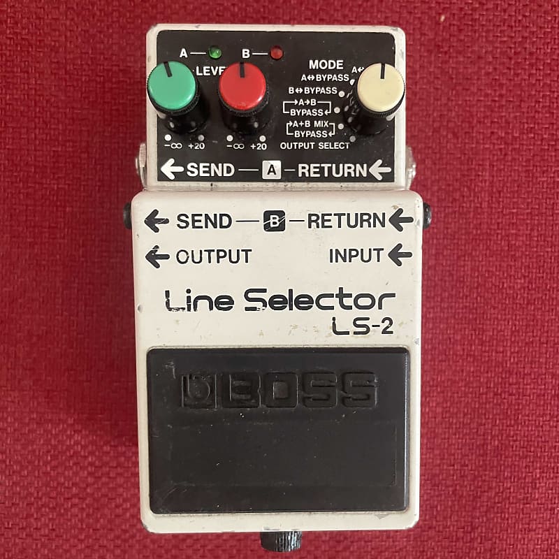 Boss LS-2 Line Selector (Silver Label) 1991 - Present - White | Reverb
