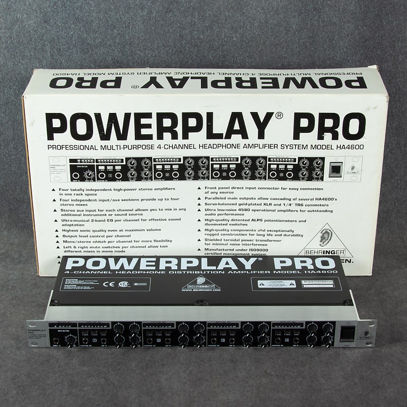 Behringer Powerplay Pro HA4600 Headphone Amplifier - Boxed | Reverb UK