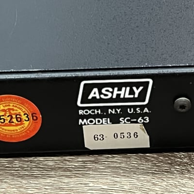 Ashly SC-63 3 Band Parametric Equalizer EQ Rackmount | Reverb