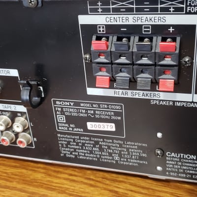 Sony STR-D1090 1992 Black | Reverb