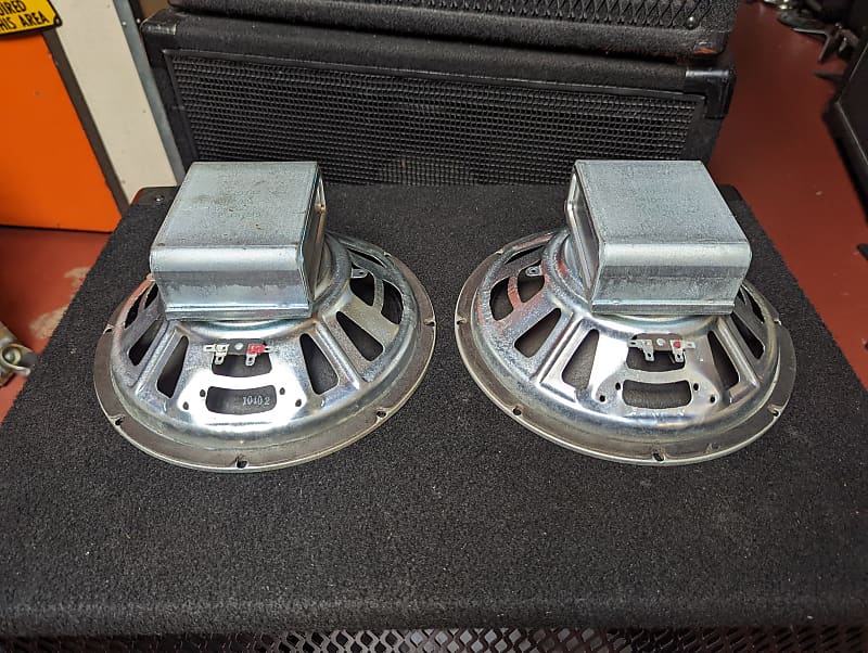 Matched Pair! 1969 Ampeg/CTS Alnico Magnet 10" SVT 32 Ohm | Reverb