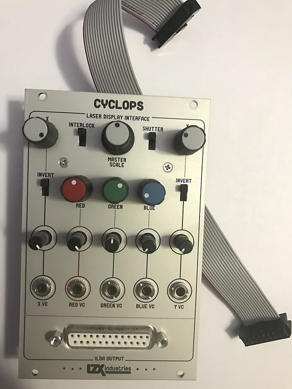 LZX Cyclops 16hp Audio Module-to-ILDA Laser Projector | Reverb