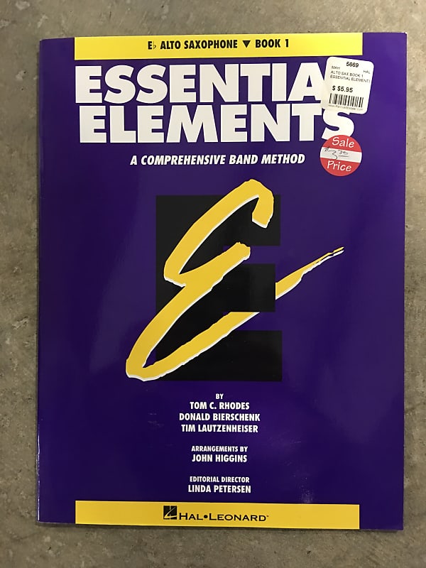 Hal Leonard Essential Elements Eflat Alto Saxophone book 1 | Reverb