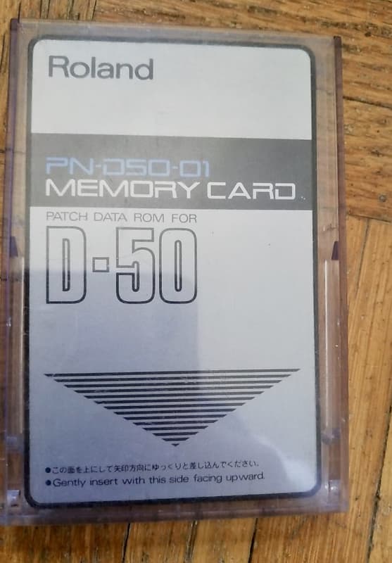 Roland PN-050-01 D-50 memory card rau | Reverb