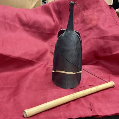 African Gankogui Double Bells w/ Stick | Reverb