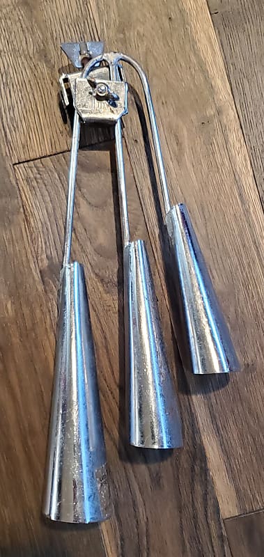 Latin Percussion Triple Chrome Agogo Bells 1980's - Chrome | Reverb