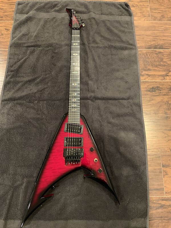 Bernie Rico Jr Diva Unsure Trans red burst to black | Reverb