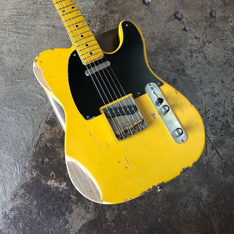 Nash T-52 Telecaster, Butterscotch Blonde with Heavy Aging | Reverb