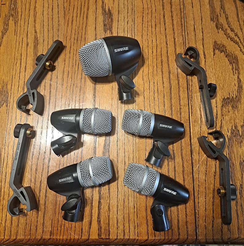 Shure PG Series 5 pc Drum Mics w A50D Drum Mounts | Reverb