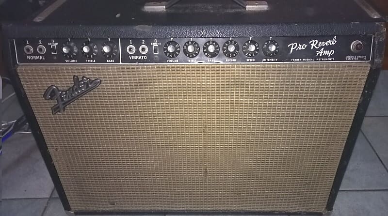 1967 Fender Pro Reverb Amplifier Vintage Blackface Amp | Reverb