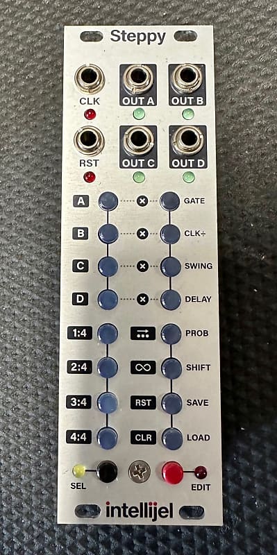 Intellijel Steppy 4-Track 64-Step Programmable Gate Sequencer | Reverb