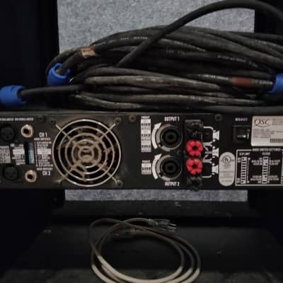QSC Audio RMX 1450 Power Amplifier, With Odyssey Storage Box | Reverb