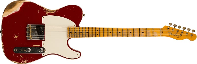 Fender Custom Shop Ltd Edition Reverse Esquire Cimarron Red | Reverb