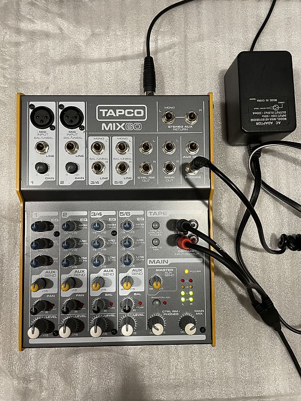 Tapco Mix60 Mix-60 Ultra Compact PA Live Mixer 6-Channel | Reverb