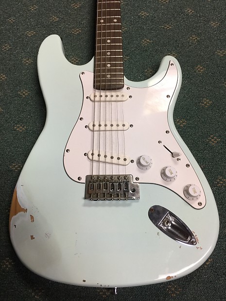 Partscaster Stratocaster Baby Blue | Reverb