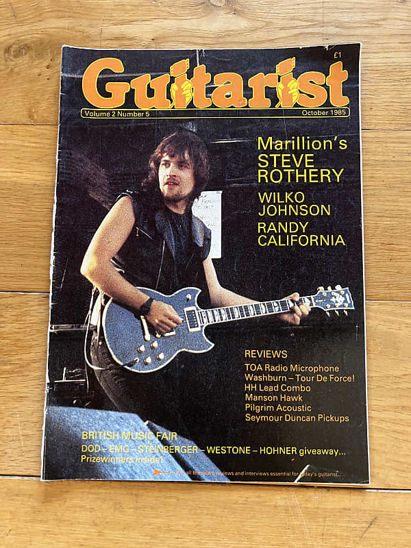 Guitarist UK Magazine Randy California 1985 Black | Reverb