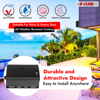 5CORE Outdoor Speakers Stereo in Wall Speaker 2Pcs 100W Peak | Reverb