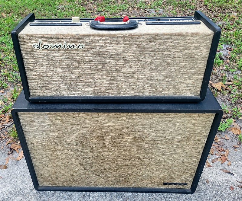 1965 JMI/Jennings/Vox Domino Bass Amp Head and 1x12 Cab | Reverb