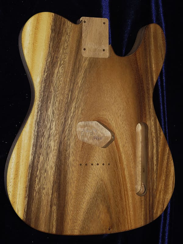 Reclaimed Acacia Koa Telecaster Tele Body 5lbs5oz Esquire | Reverb