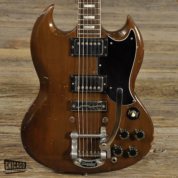 Gibson SG Standard Walnut with Bigsby 1972 (s775) | Reverb