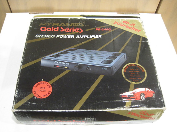 Pyramid PB-240G Gold Series Car Stereo Power Amp Amplifier | Reverb UK