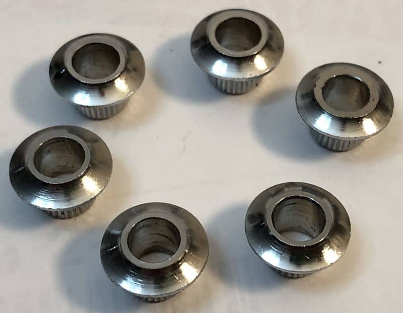 Tuner Ferrules Set Chrome Bushings - 13mm Outside, 6mm | Reverb