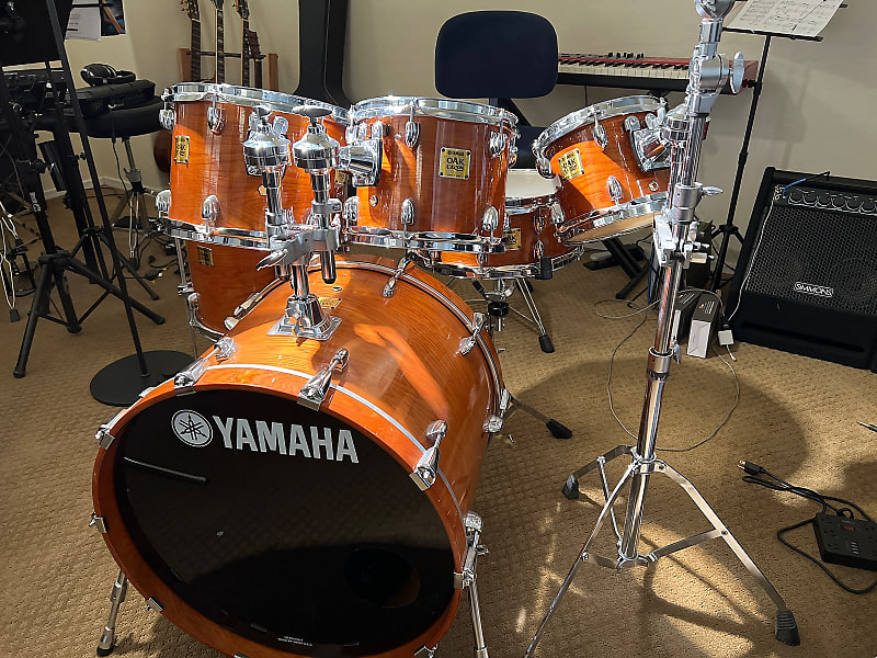 Yamaha Oak Custom 6 Piece 2000’s York Honey Amber MINT | Reverb