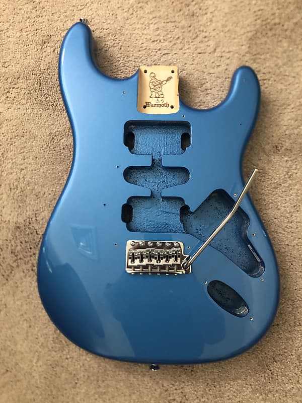 Warmoth basswood Strat Body Lake Placid Blue with Gotoh | Reverb