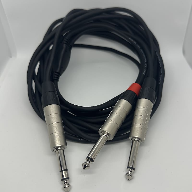 5M Stereo TRS to Dual mono Jack 1/4” (6.35mm) Splitter - | Reverb